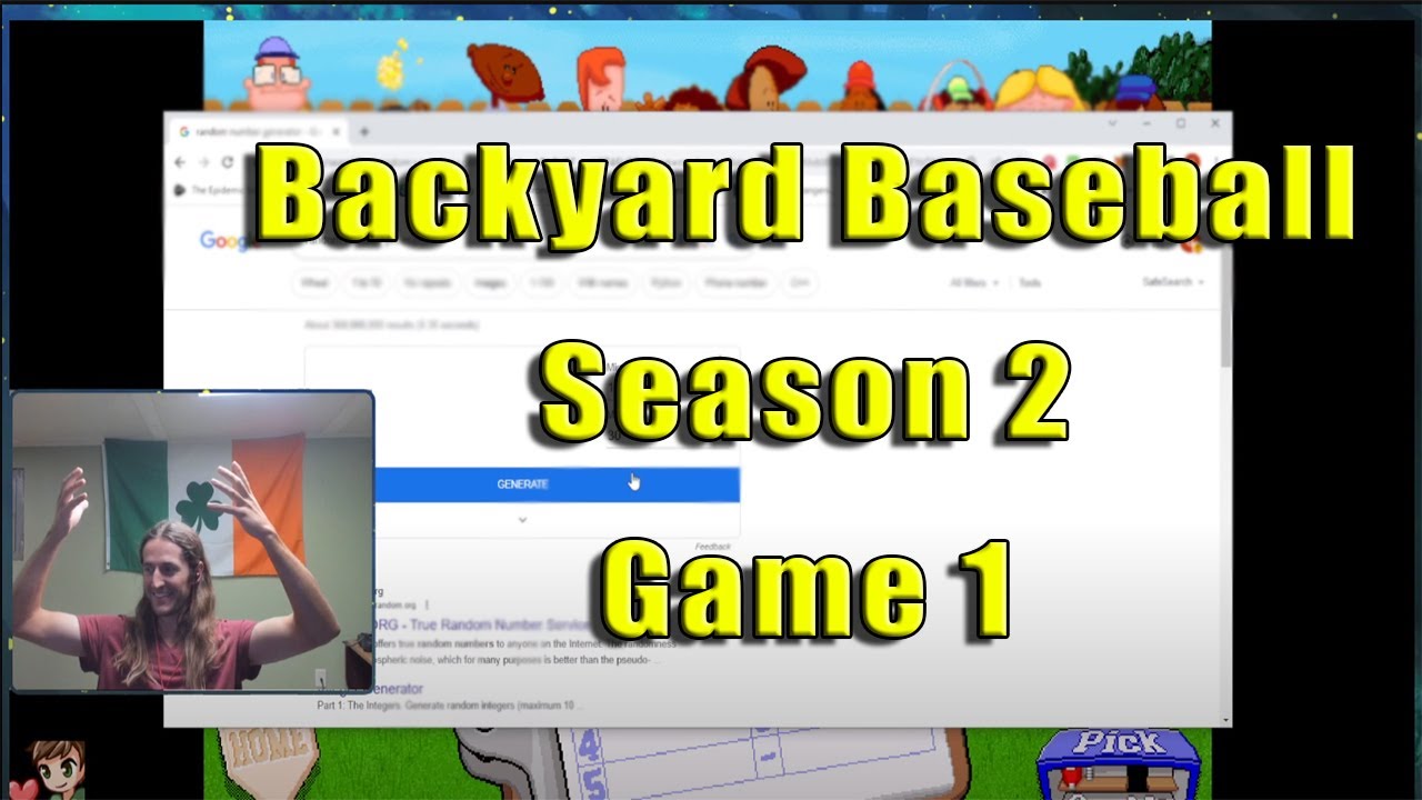 All Random Backyard Baseball Season 2, Game 1: The Draft! - YouTube
