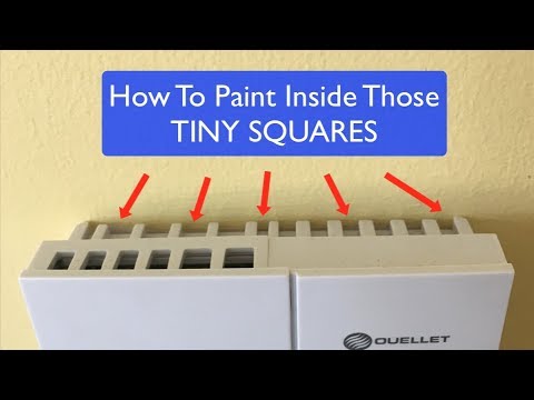 How To Paint Inside Those TINY SQUARES - YouTube