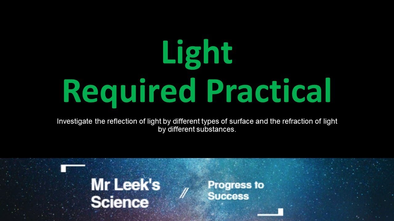 Light AQA Separate Required Practical - YouTube