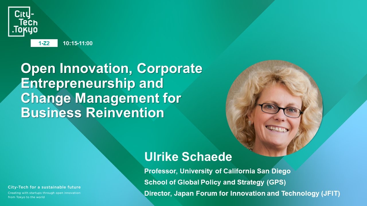 【City-Tech.Tokyo2023】ビジネス再改革のためのオープンイノベーション - 社内起業家精神とマネジメント変革 - - YouTube