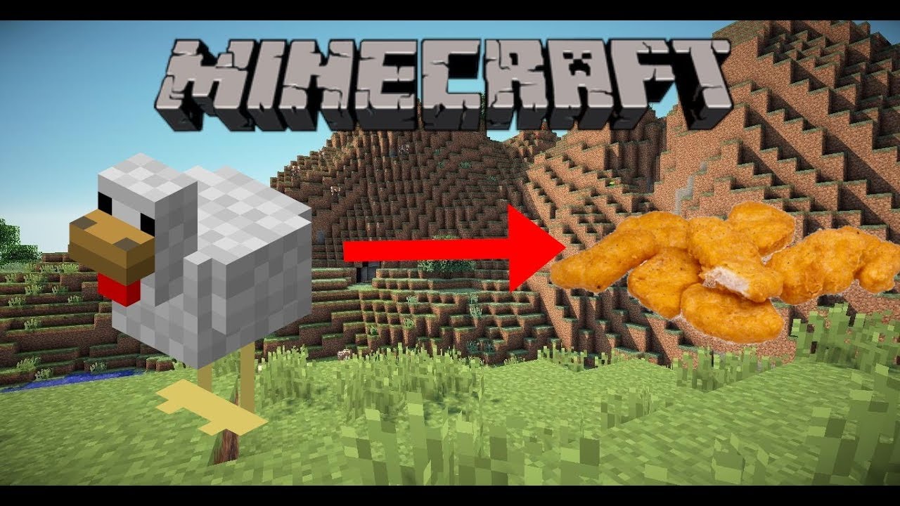 How To Make Chicken Nuggets In Minecraft - YouTube