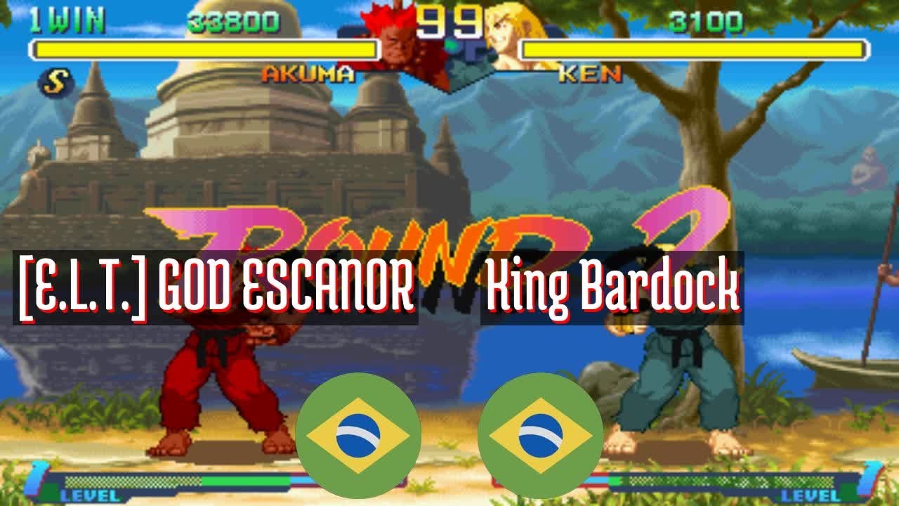 FT5 @sfa2u: [E.L.T.] GOD ESCANOR (BR) vs King Bardock (BR) [SF Alpha 2 ...
