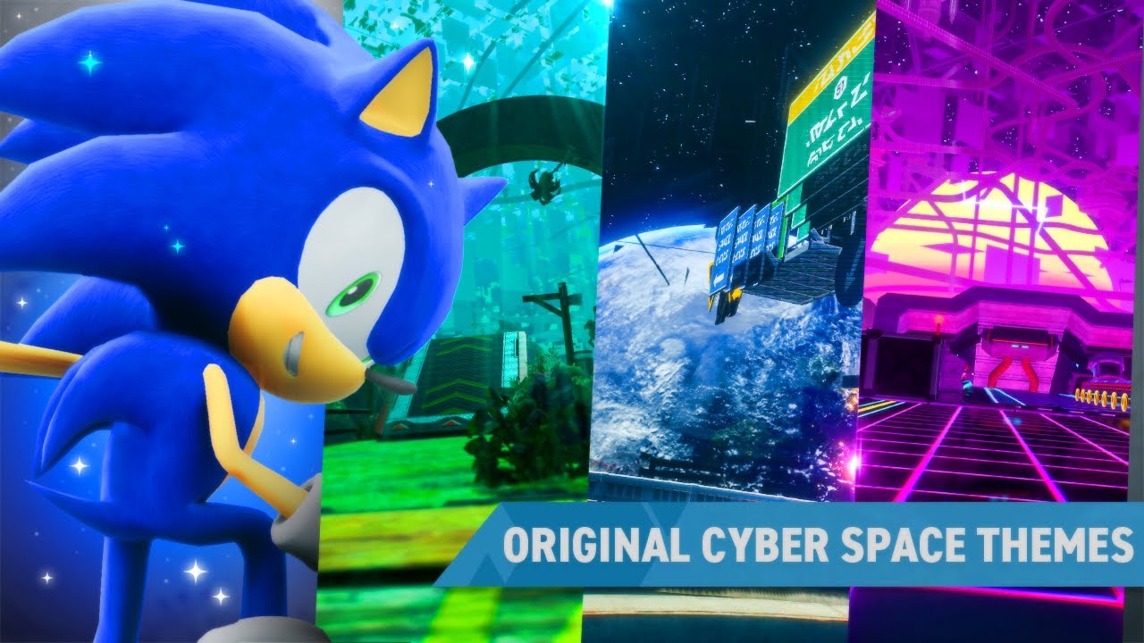 Sonic Frontiers: Original Cyber Space Themes (All Stages) - YouTube