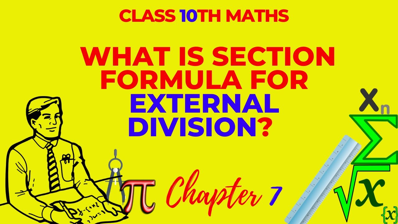 What is section formula for external division ? | Ch. 7 | Mathematics ...