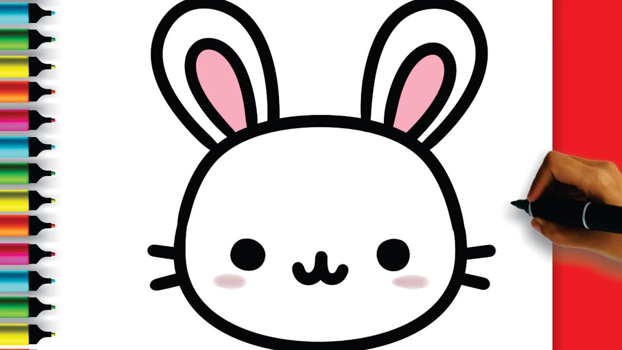 CÓMO DIBUJAR UN CONEJO LINDO | TUTORIAL PASO A PASO - YouTube