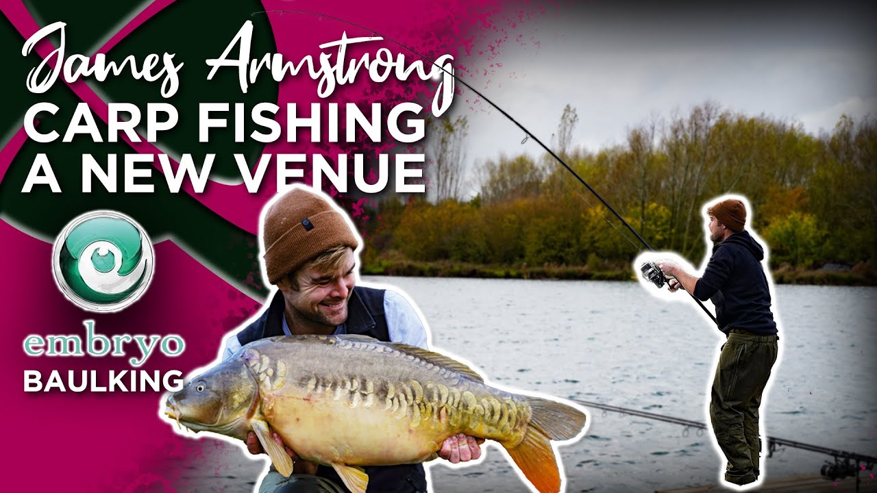 CARP FISHING KORDA'S NEW EMBRYO LAKE | JAMES ARMSTRONG - YouTube