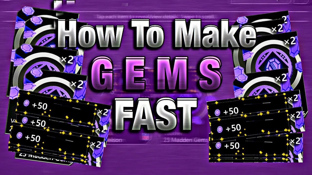 HOW TO GET 10,000 GEMS IN ONE DAY!! Madden Mobile 20 - YouTube