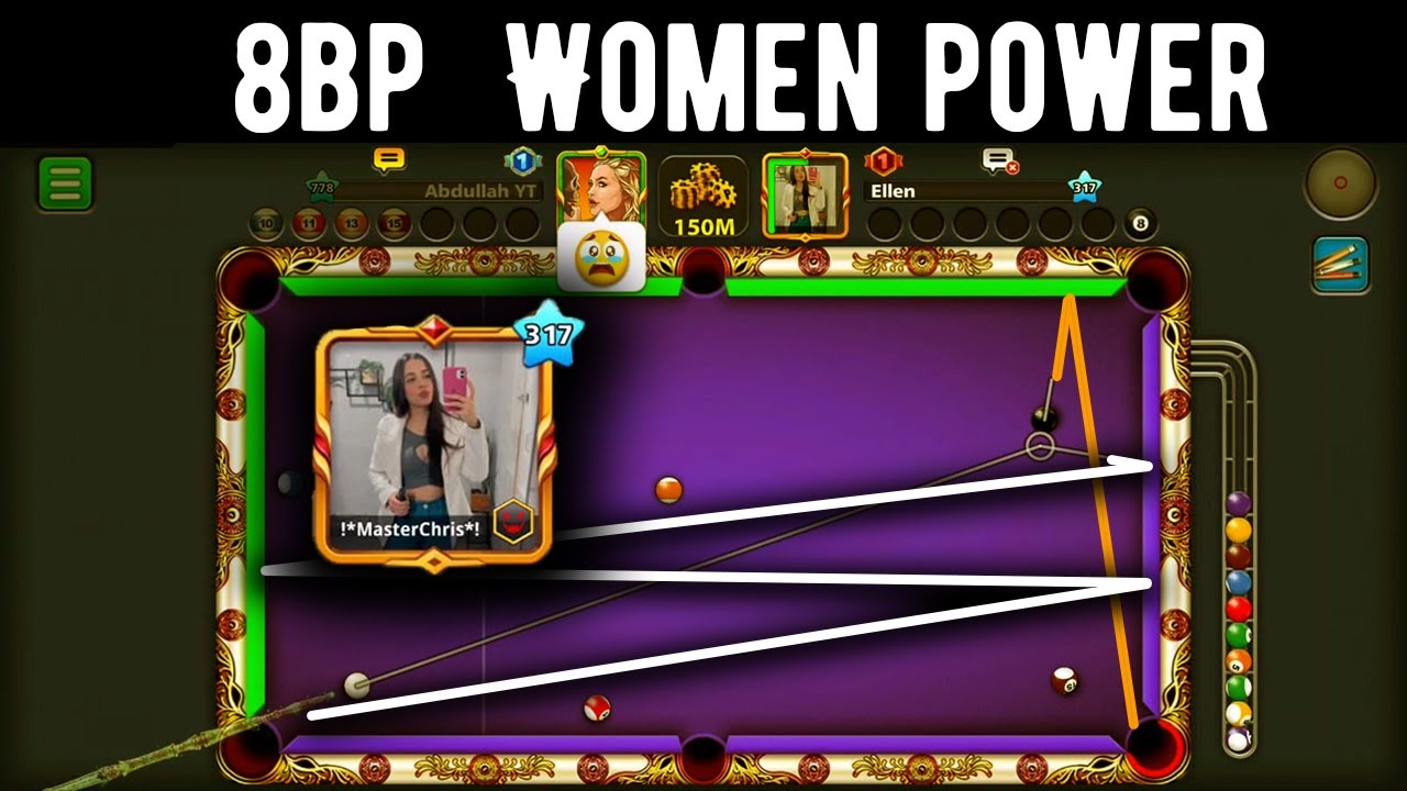 8 Ball Pool Women Powerzzzzz - YouTube