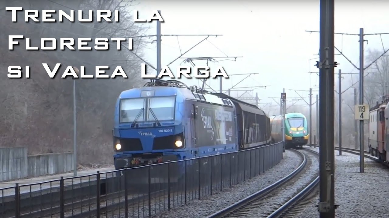 Trenuri la Floresti si Valea Larga - YouTube