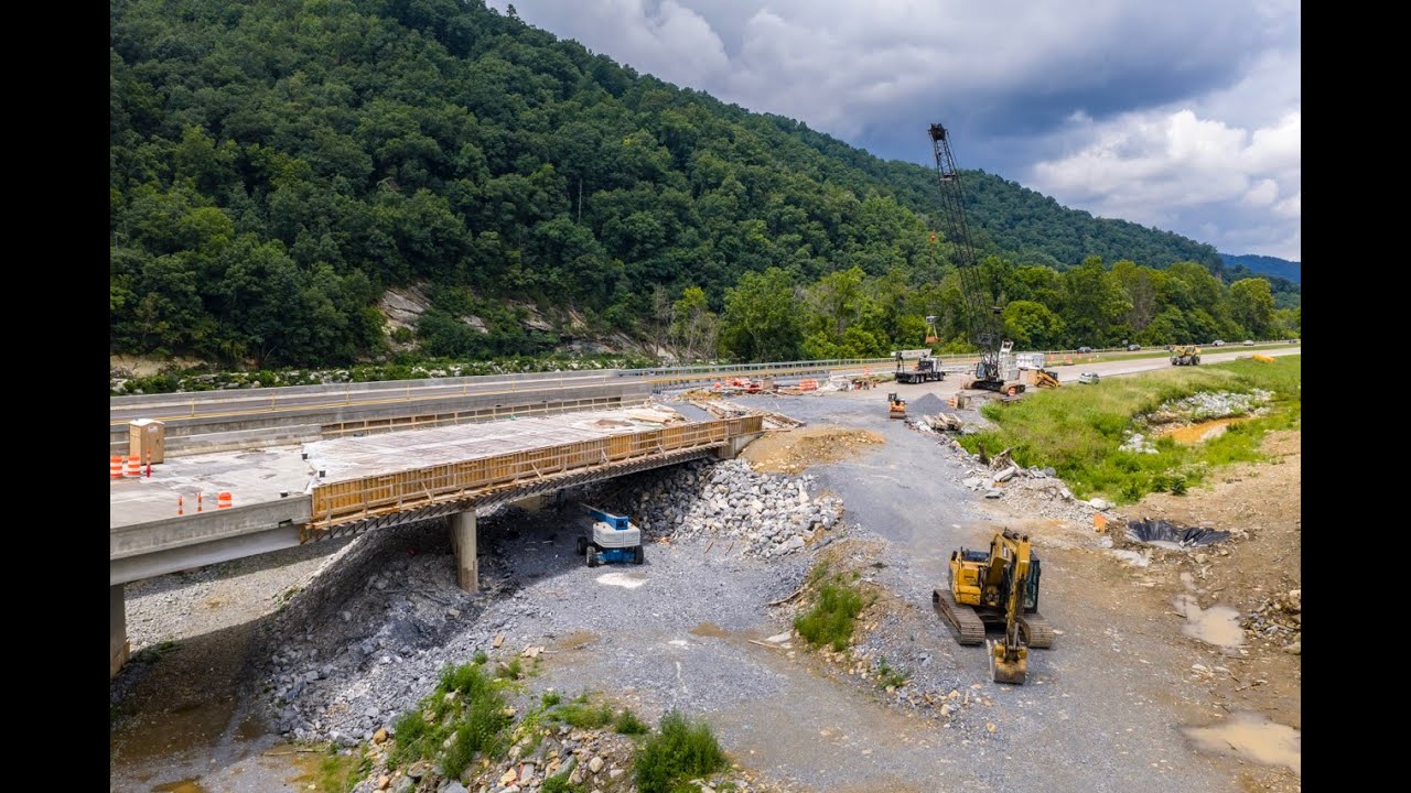 Jackson Love Exit i-26 Bridge Repair Progress July 2025 - YouTube
