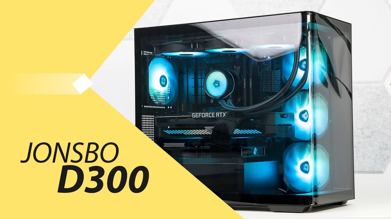 Jonsbo D300 - Case kính cong 1,8 Triệu rất đẹp, lên cấu hình 30 Triệu siêu chất! - YouTube