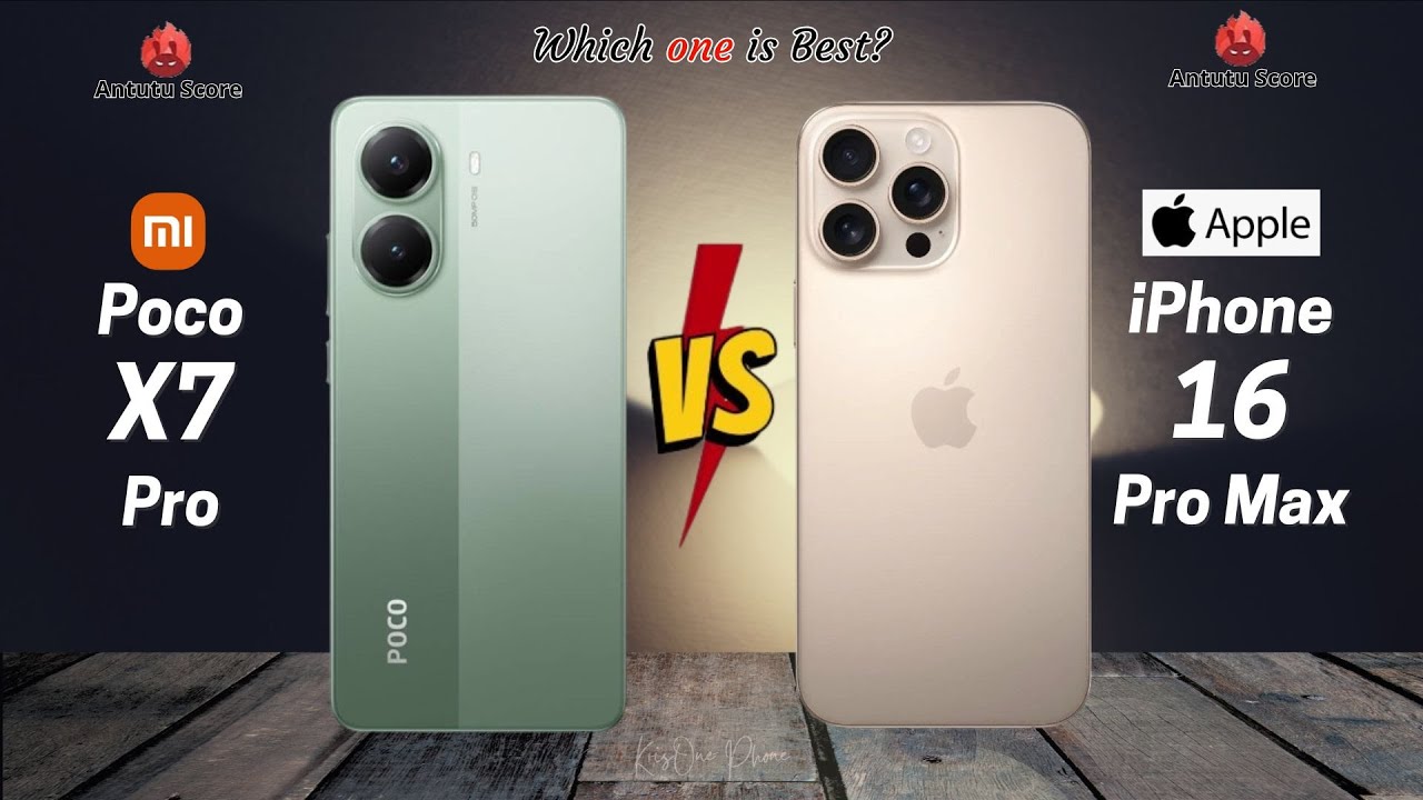 Poco X7 Pro vs Iphone 16 Pro Max Full comparison ⚡Which one is Best ...
