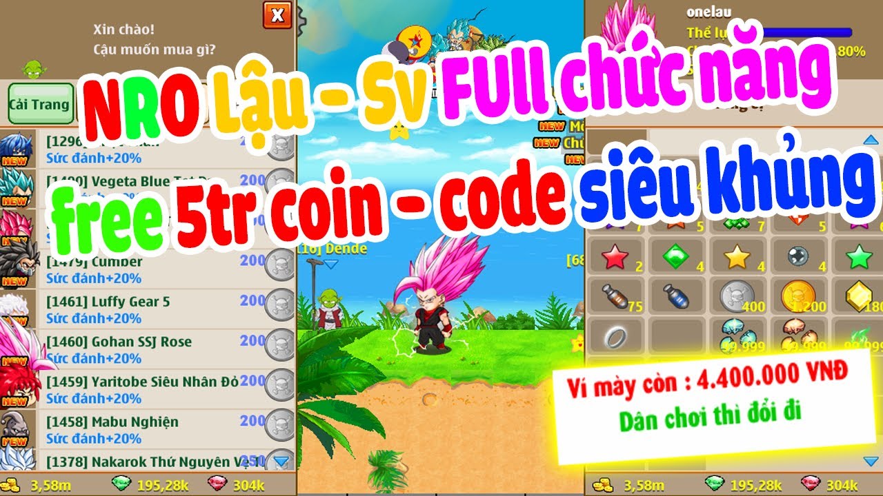 Review NRO Lậu - Trải Nghiệm Sv FUll chức năng vào game nhận FREE 5tr ...
