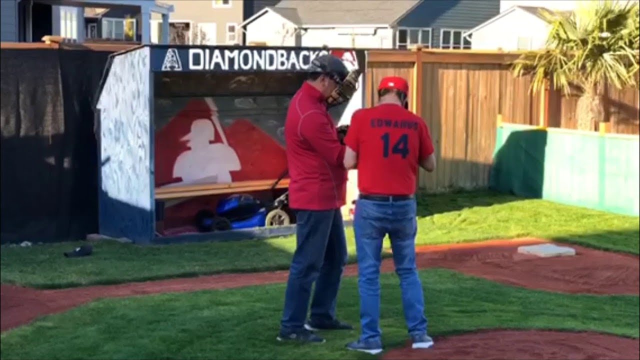 Dad Builds His Own Baseball Field in Backyard || ViralHog - YouTube