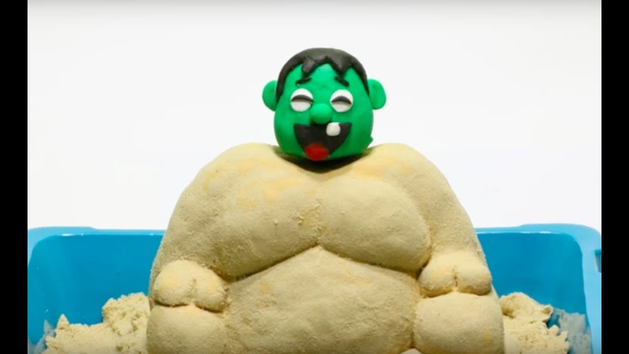 JAPANESE SUMO SUPERHERO Play Doh Stop Motion and Cartoons For Kids 💕 ...