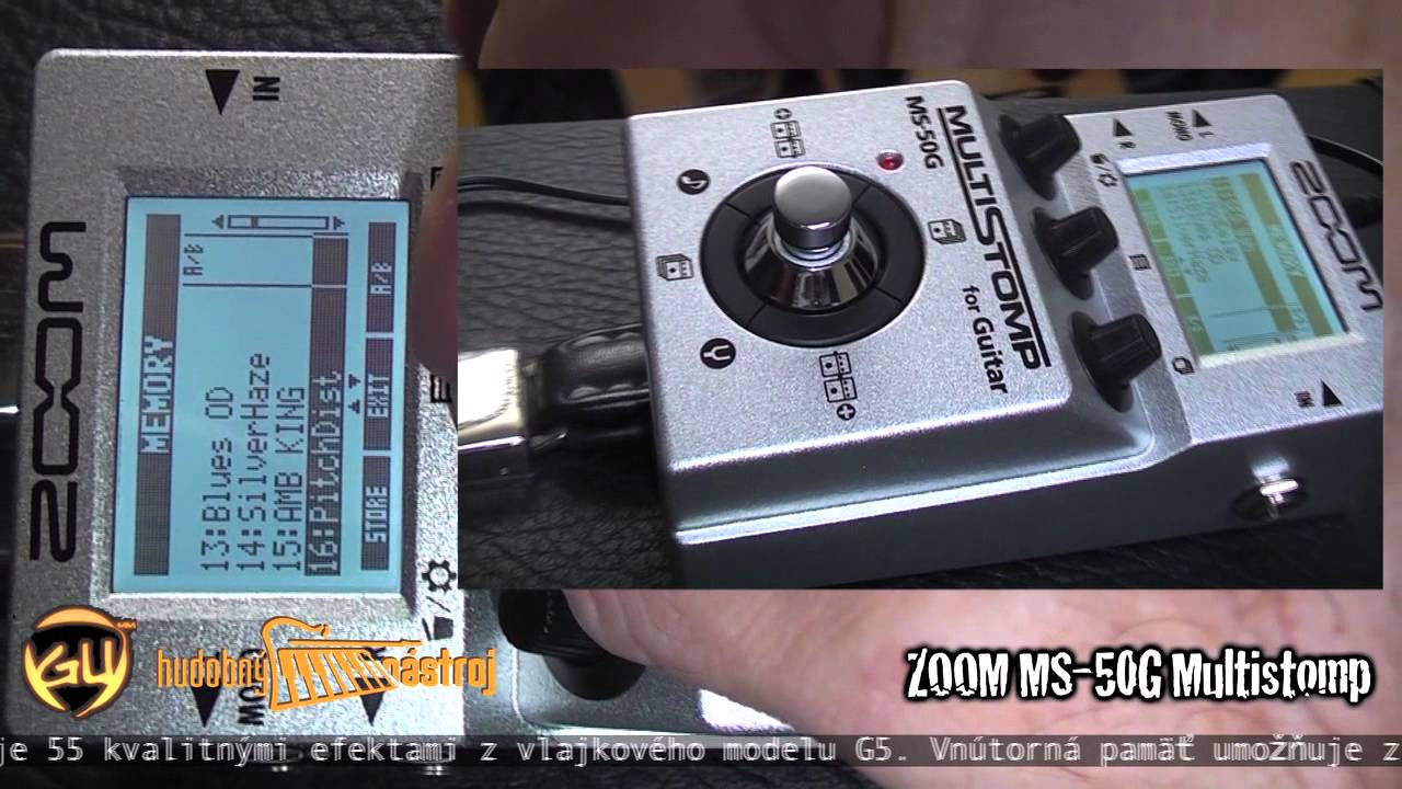 HN-019 ZOOM MS-50G Multistomp - intro - YouTube