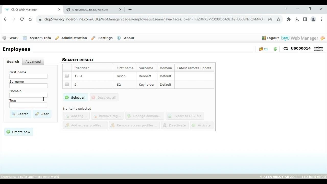CLIQ Web Manager: Creating A User - YouTube