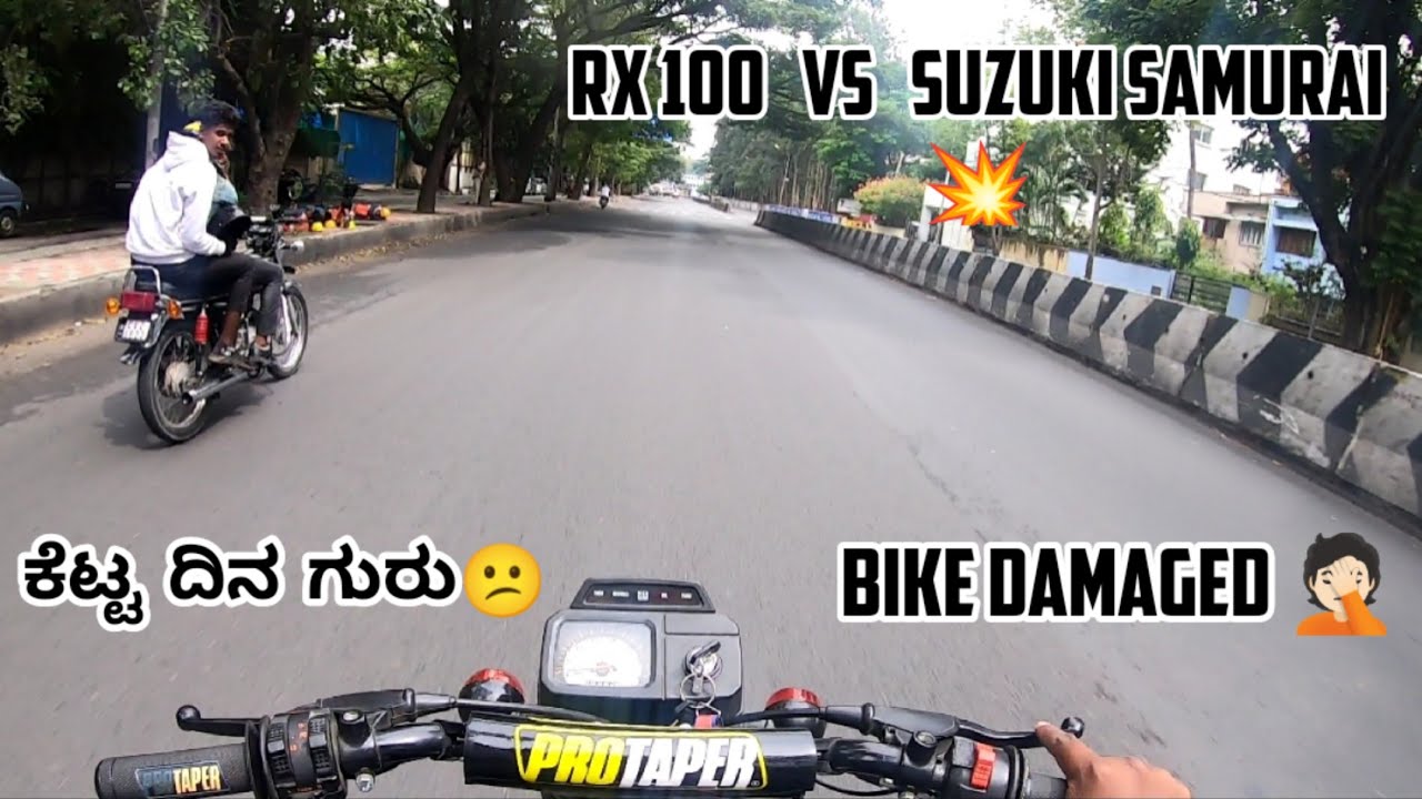 Suzuki samurai vs Yamaha RX100 battle went wrong 😕 #rx100 # ...
