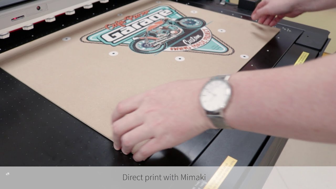 Printing & Laser Cutting Signs with Mimaki and Trotec - YouTube