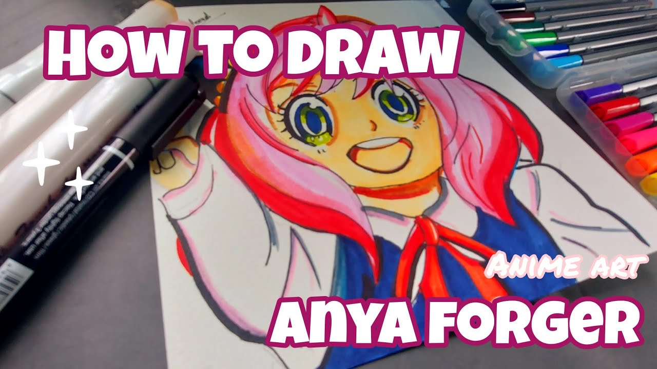 Anime Drawing Tutorial: Easy Steps to Draw Anya Forger - YouTube