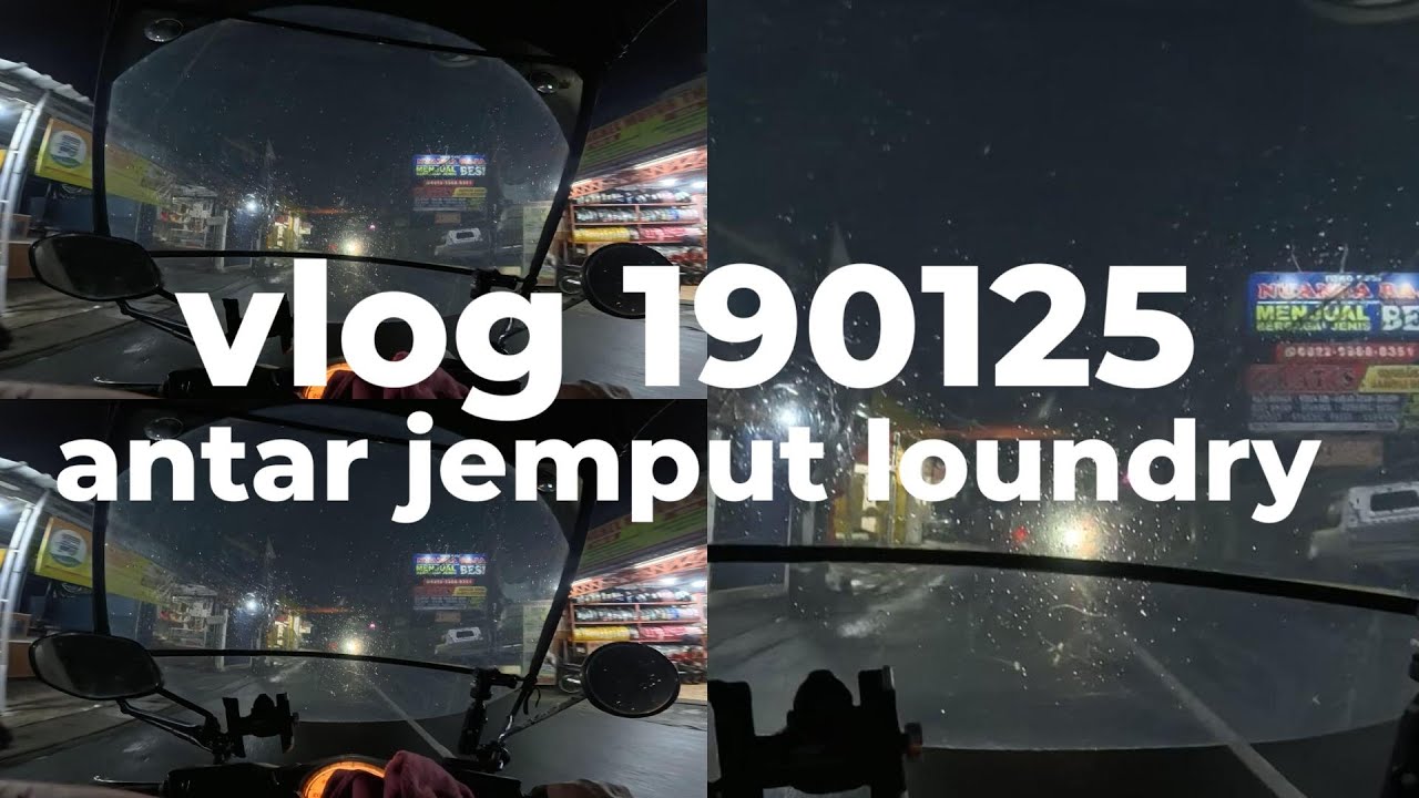 vlog 190125 antar jemput loundry - YouTube