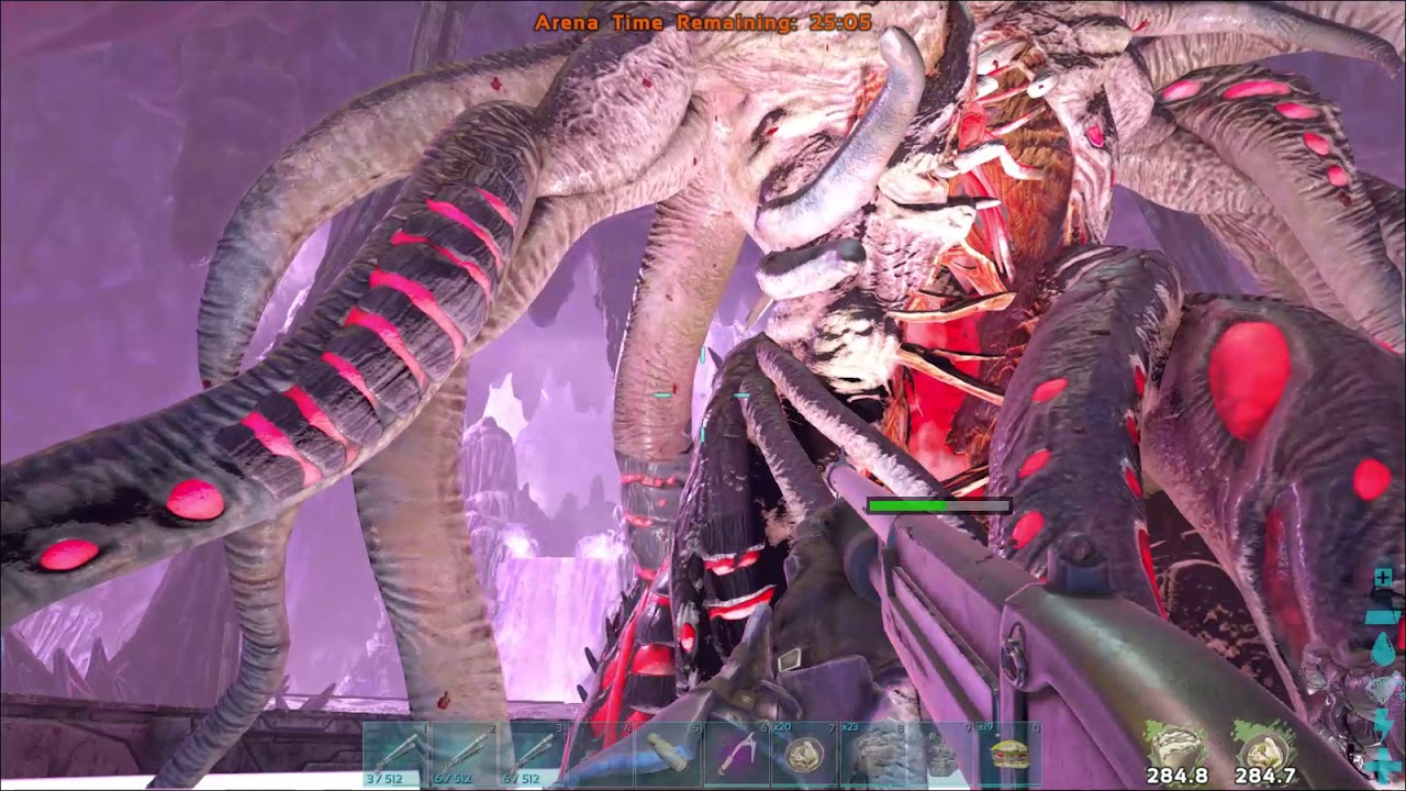 Ark: Survival Evolved Aberration Alpha Rockwell Boss Fight ON FOOT ...