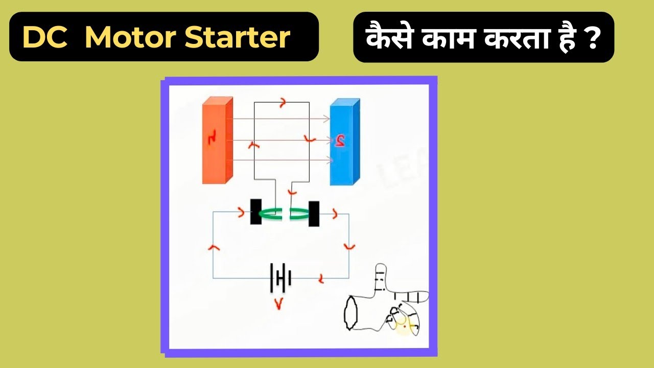How DC Motor Starter Works ? | DC Motor Starter | Physics - YouTube