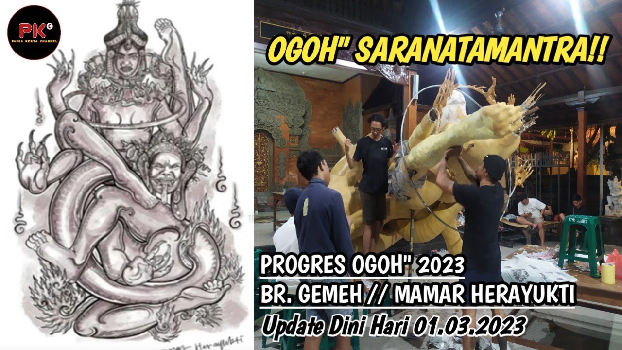 Terkini!! Proses Pembuatan Ogoh Ogoh 2023 Banjar Gemeh // Mamar ...