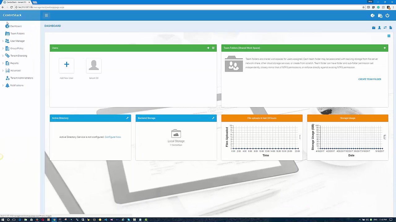 CentreStack Tenant Administration - YouTube