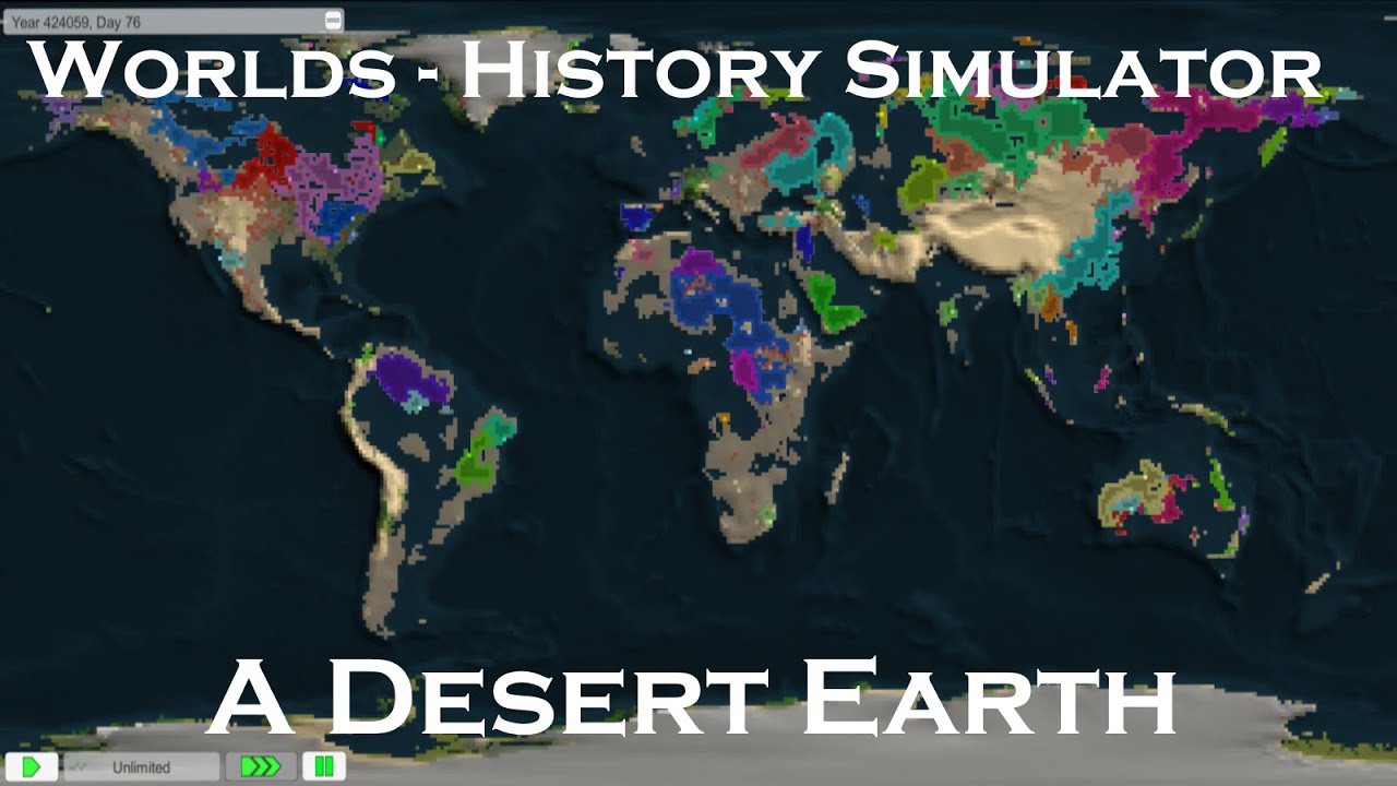 Worlds - History Simulator a desert Earth timelapse - YouTube