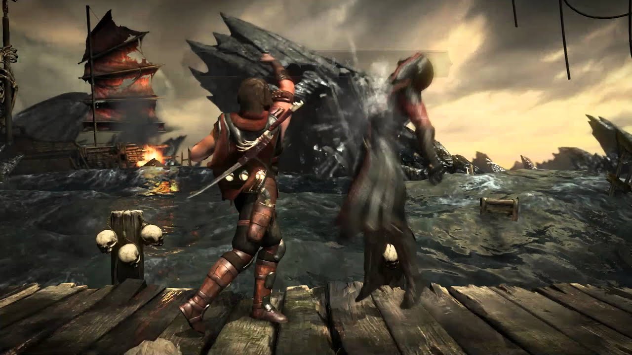 Mortal Kombat XL - The Kove Stage Fatality on All Characters - YouTube