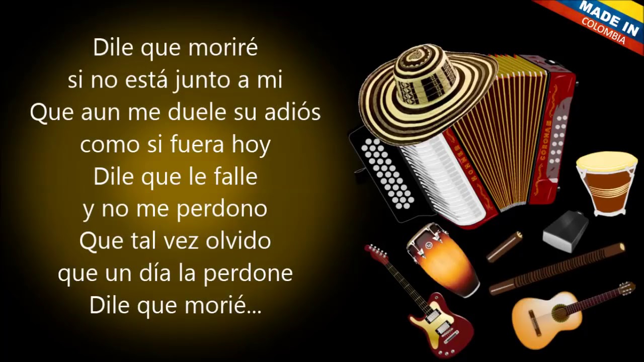 Dile Que Moriré Wilfran Castillo Letra - YouTube