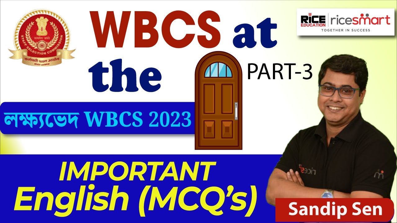 English grammar class by Sandip Sen -WBCS/SSC MTS,CHSL,CGL| RICE Education - YouTube