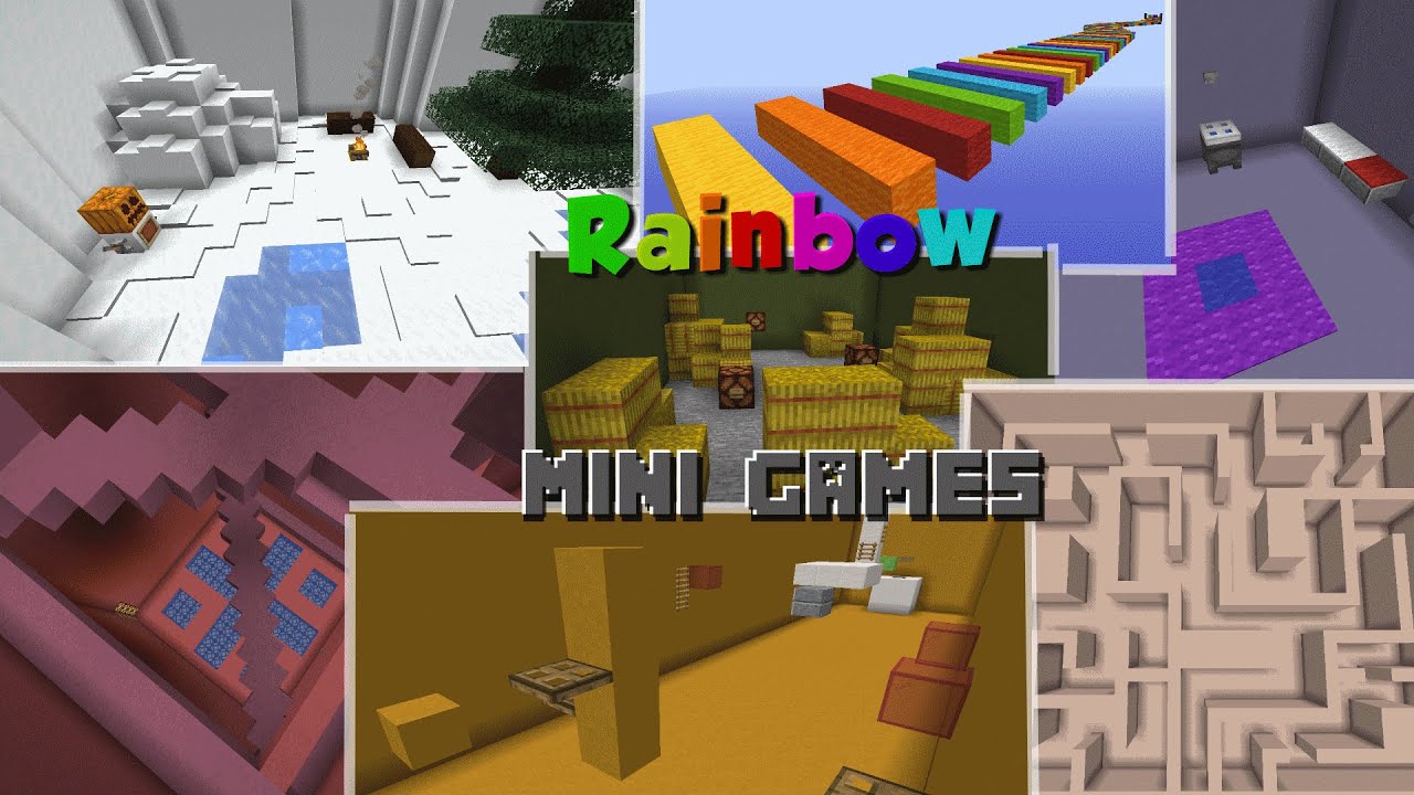 Une map réunissant tous les mini jeux de Minecraft ? ( Rainbow mini ...