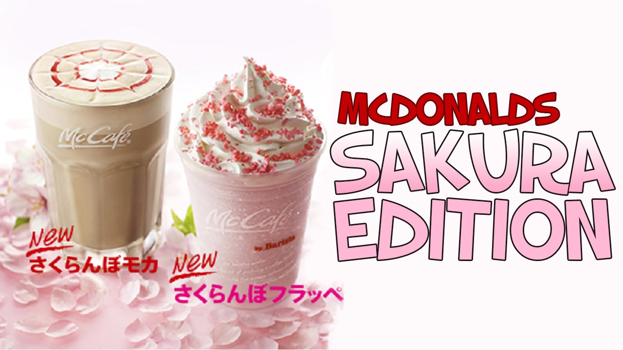 ♥ McDonalds Sakura Edition i Tokyo - YouTube