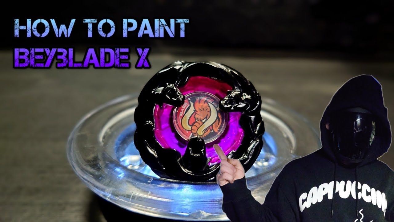 How to paint beyblade x #howto #diy #beyblade - YouTube