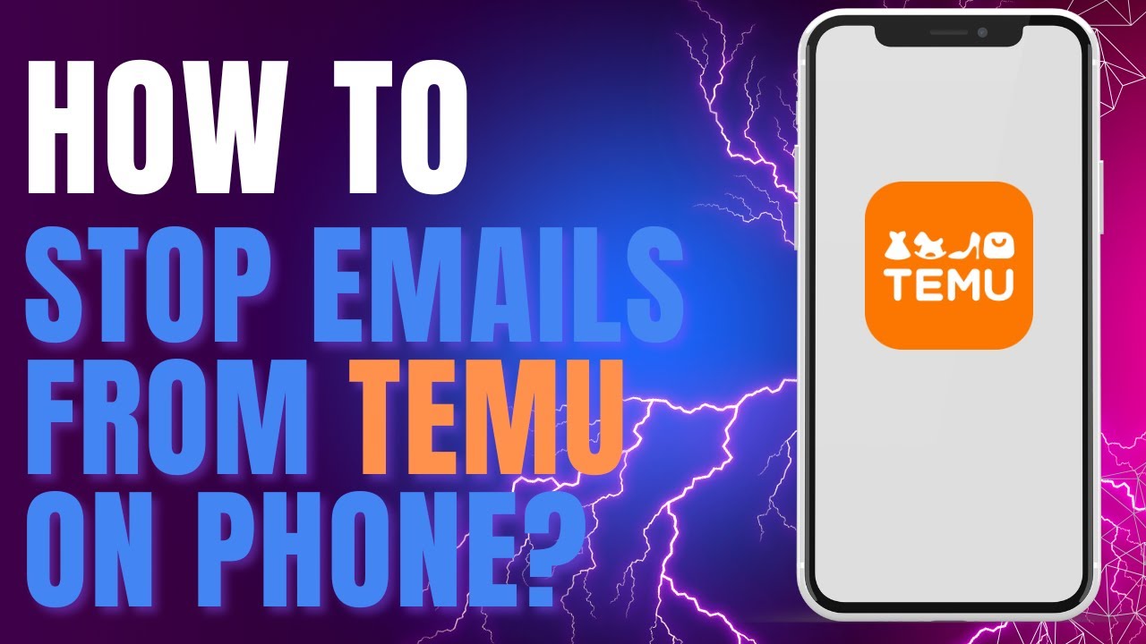 How to Stop Emails From Temu on Phone? - YouTube