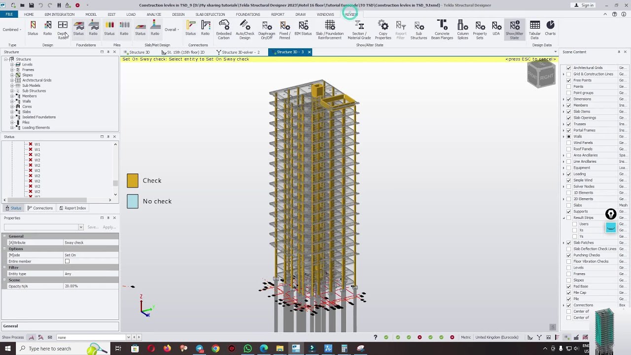 10 Grid Line Rectangular Wizard in Tekla Structural Designer - YouTube