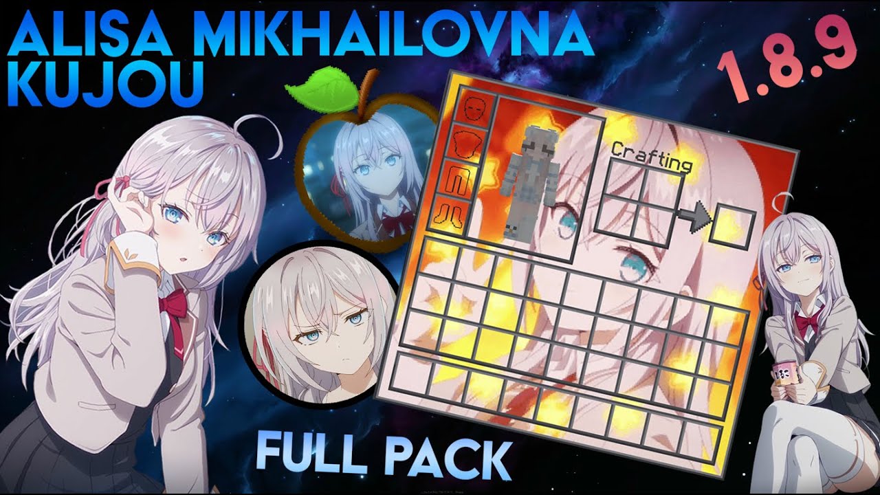Alisa Mikhailovna Kujou | Alya | Minecraft Anime Texture Pack 1.8.9 ...