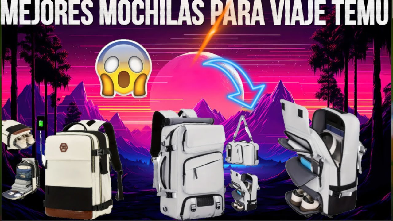 🎒 Las 3 Mejores Mochilas para Viaje en Temu 2026 | Calidad, Espacio y ...