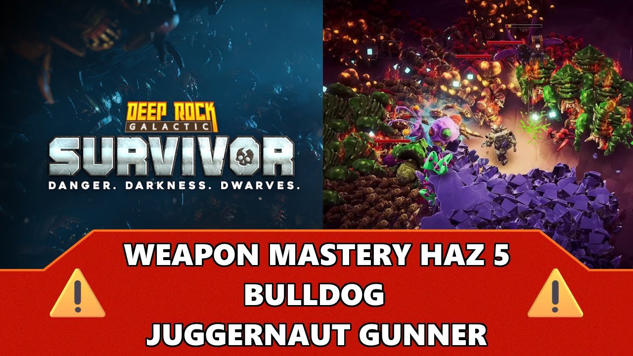Weapon Mastery Haz 5 Bulldog Juggernaut Gunner - DRG: Survivor - YouTube