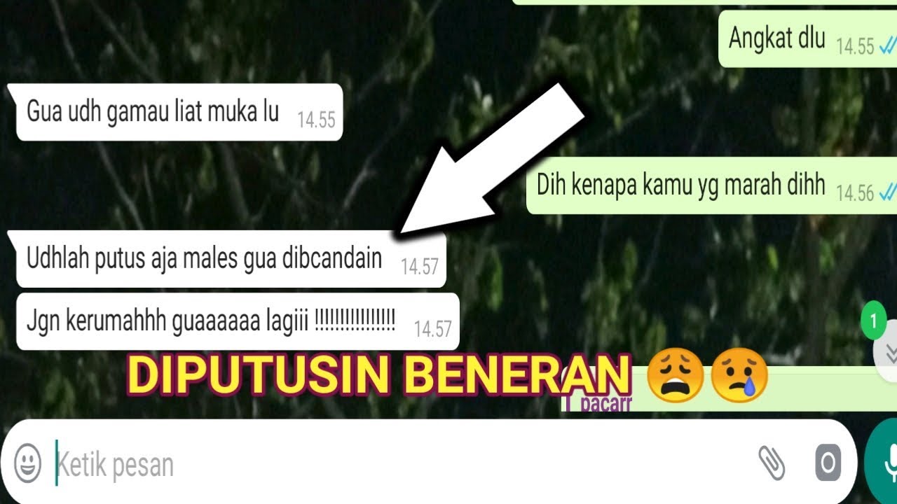 PRANK TEXT PACAR || AUTO SAMPAI PUTUS BENERAN 😢 - YouTube