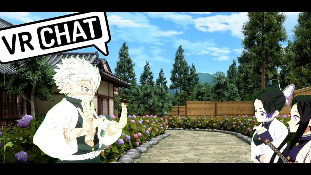 Sanemi meets the Butterfly sister Bloopers (Demon Slayer Vrchat) - YouTube