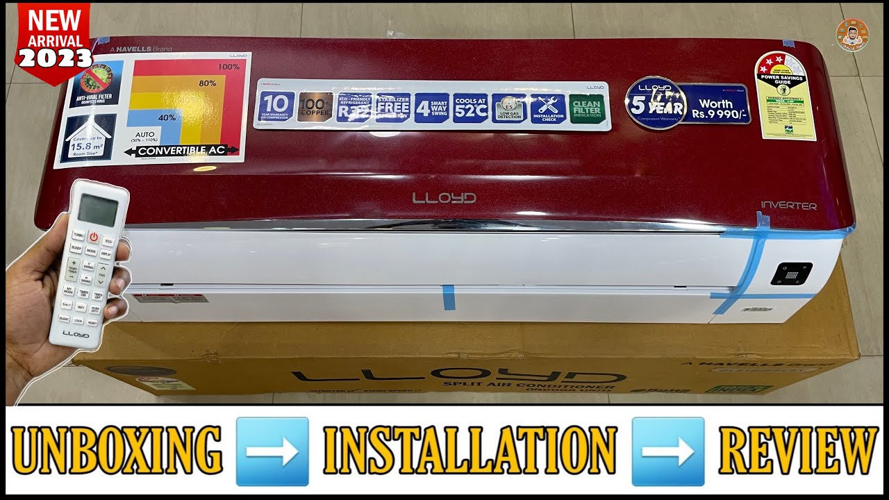 LLOYD GLS18I3FRCEV 2023 || 1.5 Ton 3 Star 5in1 Convertible Inverter ...