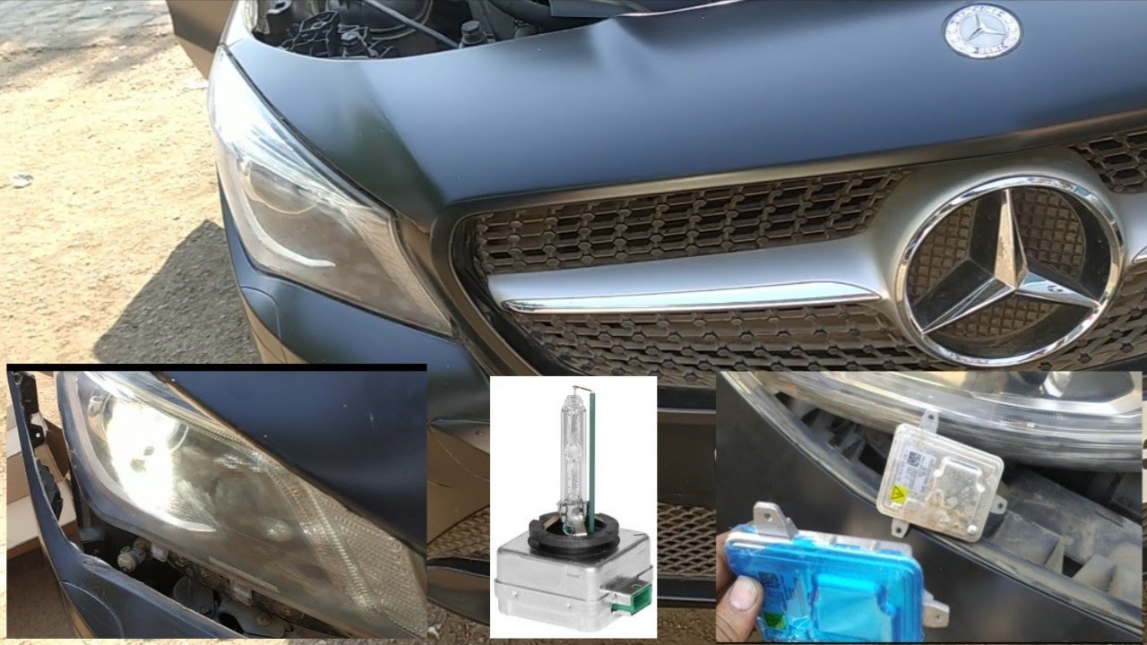 Mercedes Benz CLA | Headlamp Bulb & Module Replace - YouTube