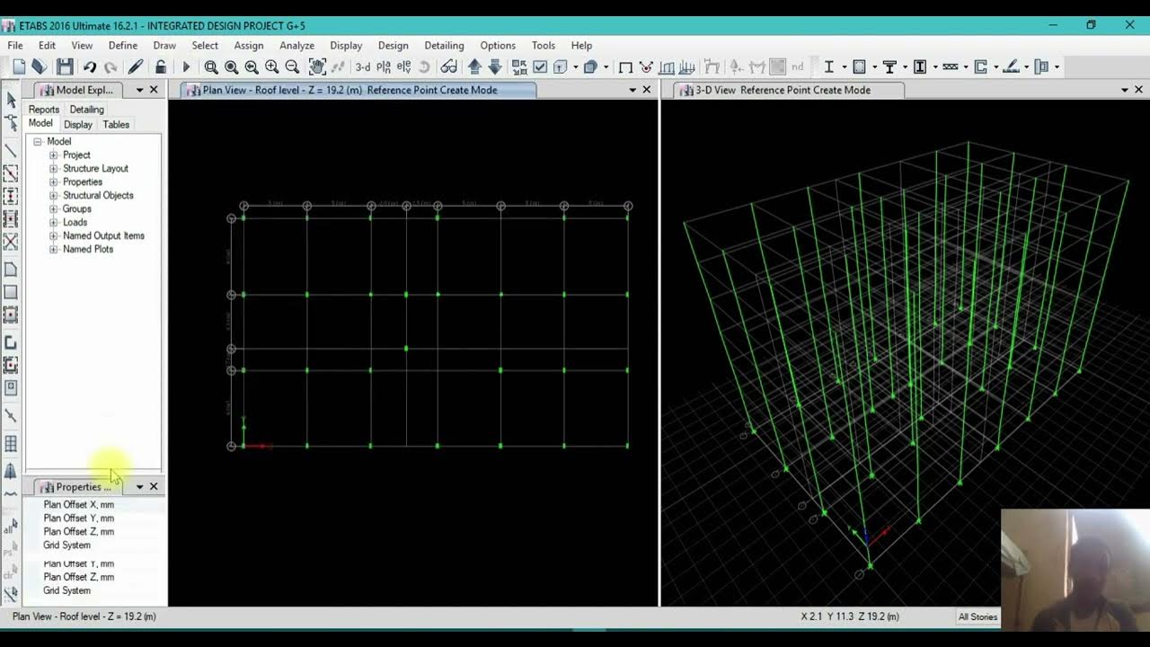 Etabs Full Amharic Tutorialsg5 Fifth Year Integrated Design Project 41 Modeling Part 1