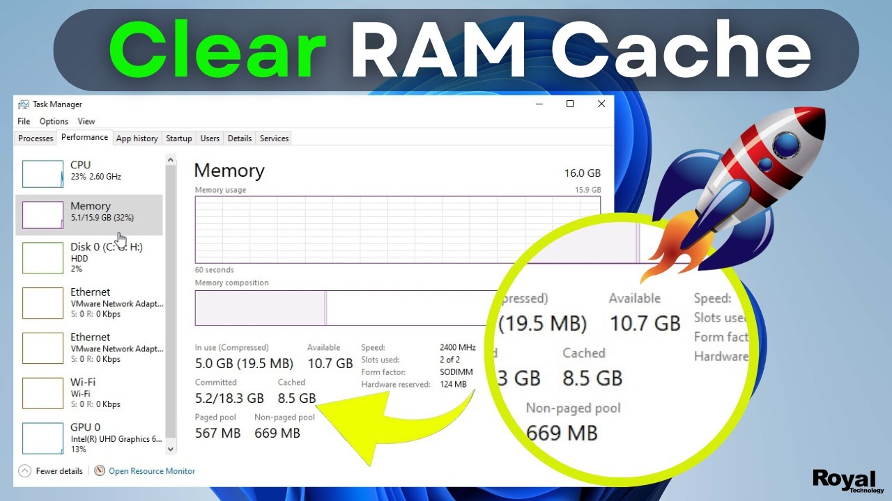 🚀 How To Clear RAM Cache in Windows 10 and 11 || Make Your Computer ...