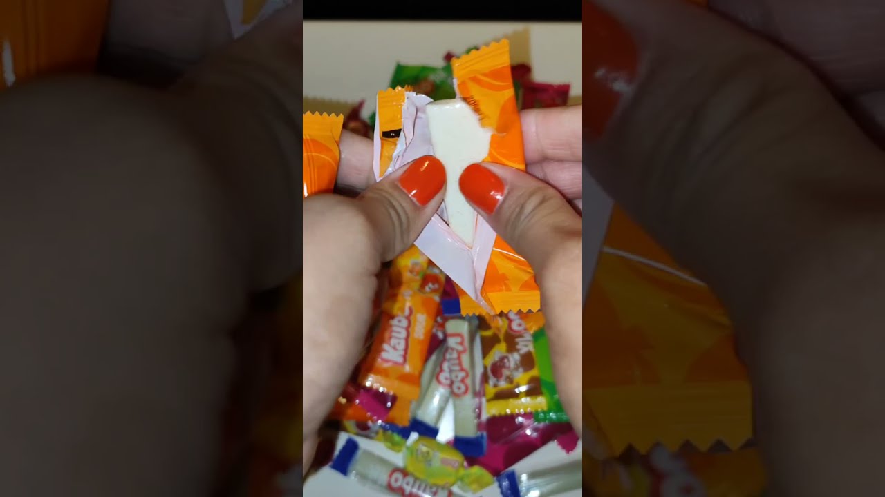 Candy Opening Video, Kaubo Mix Sour, Orange Flavour, Mouth watering ...