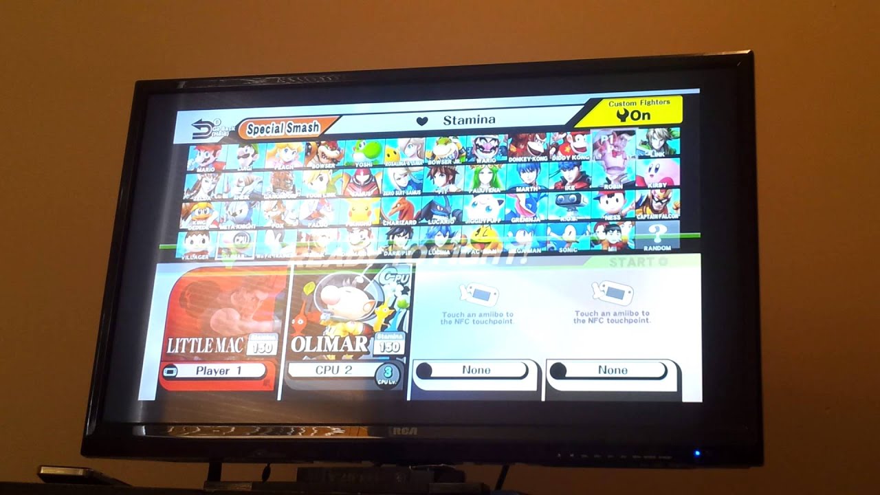 Super smash bros. U almost a real knockout - YouTube
