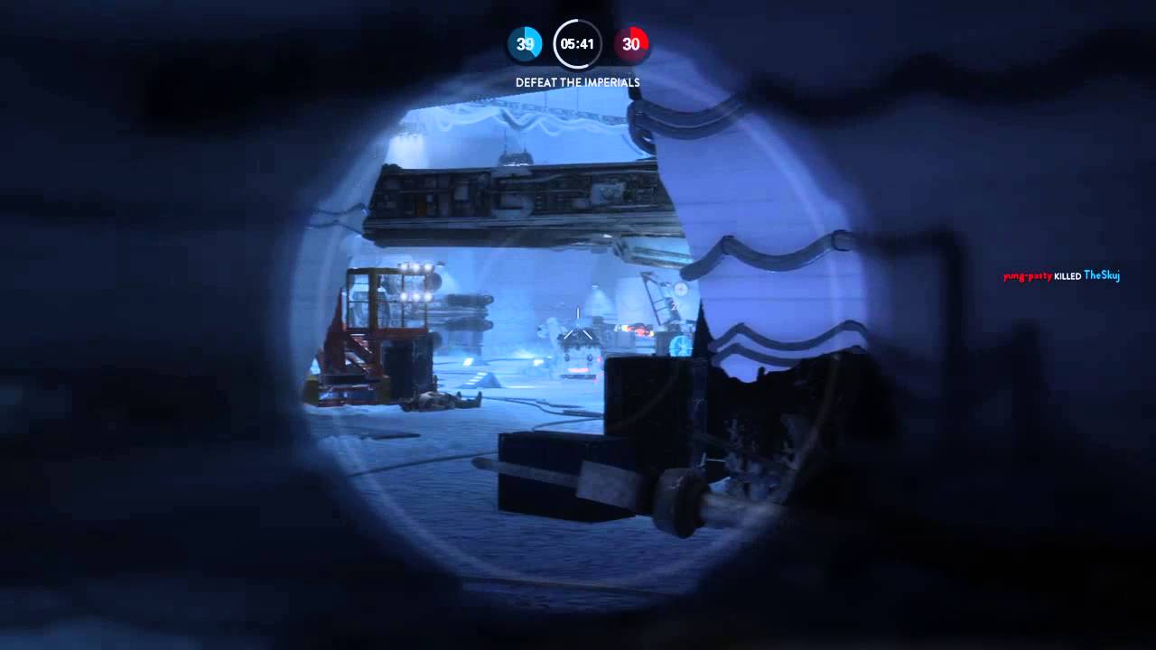 Star Wars Battlefront Blast on Hoth Rebel Base - YouTube